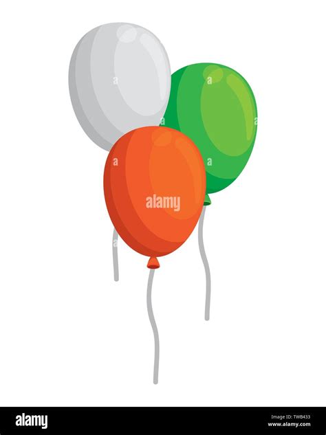 Balloons Helium Floating Decorative Icons Stock Vector Image And Art Alamy