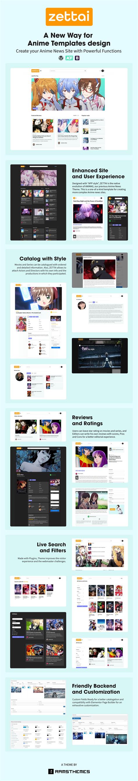 ZETTAI Anime News Reviews And Database WordPress Theme