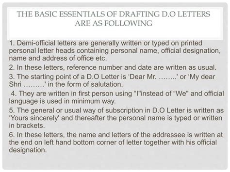 Official Correspondence Format Of All Correspondence Pptx