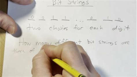 How To Solve A Simple Counting Problem With Bitstrings Youtube