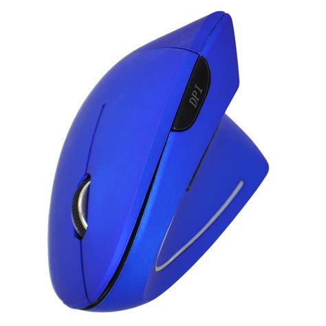 Мышь вертикальная беспроводная оптическая Rowell V7 Blue 97274 Д С