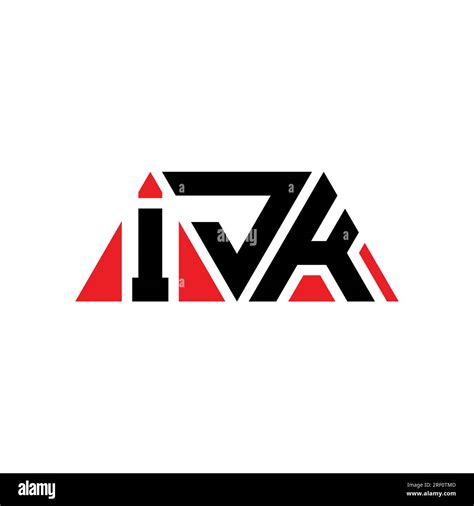 Ijk Triangle Letter Logo Design With Triangle Shape Ijk Triangle Logo