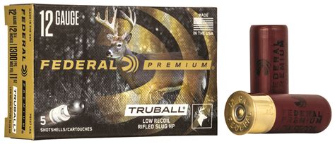 Federal Pb127lrs Premium Vital Shok Truball 12 Gauge 275 1 Oz Rifled