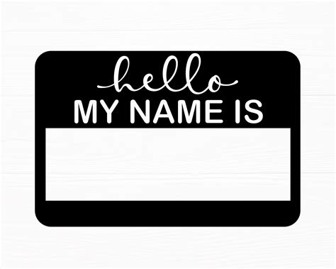 Hello My Name Is Svg Hello Svg Name Tag Svg Baby Svg Newborn Etsy Denmark