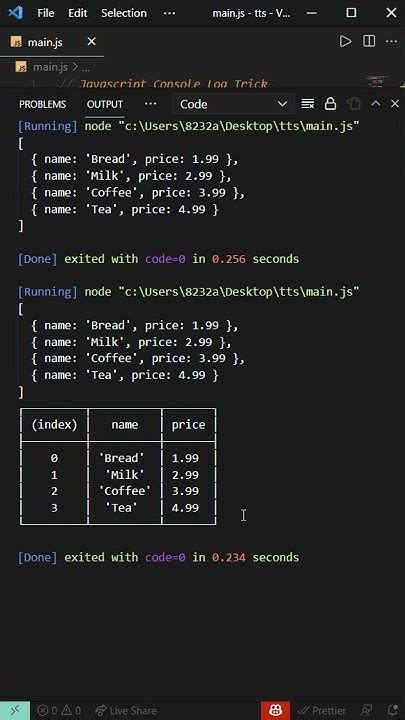 javascript console log tips and tricks shorts youtube