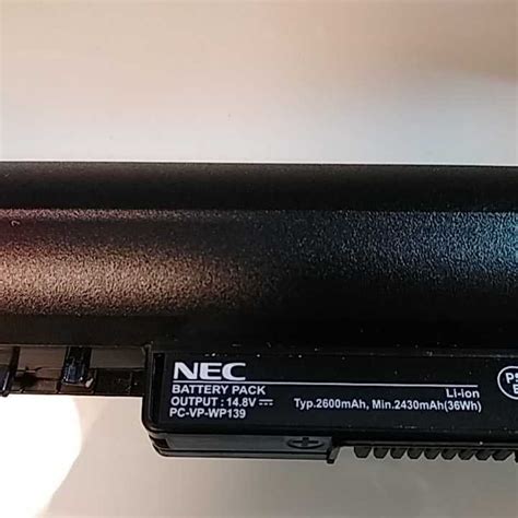 Yahooオークション ノートpc バッテリー Nec Pc Vp Wp139 Le150t2w