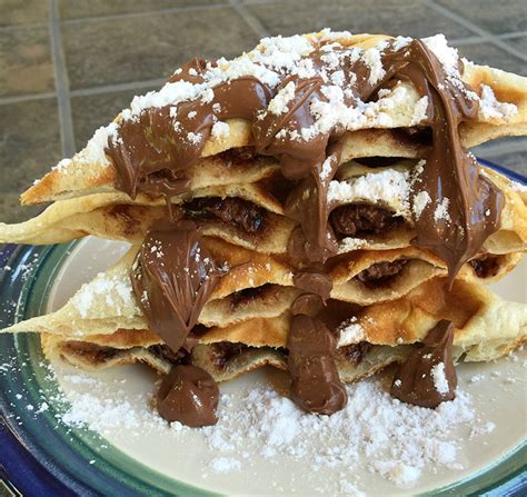 Nutella And Waffles Pair Perfectly In This Stuffed Nutella Waffles Recipe