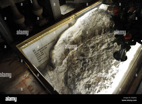 Israel Jerusalem Church Of The Holy Sepulchre Calvary Chapel Stock