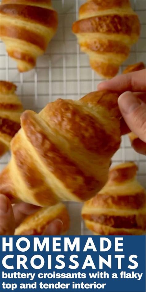 Croissant Recipe Video Homemade Croissants Baking Recipes