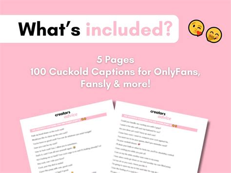 Cuckold Onlyfans Captions Etsy