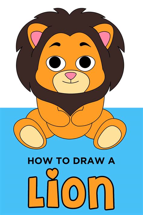 How To Draw A Lion Easy Step By Step Tutorial Made With Happy