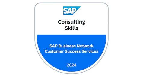 Consulting Skills 2024 Sap Business Network Customer Success Services Was Issued By Sap To