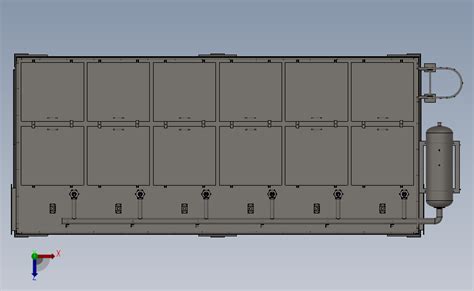 PPCS96 6气箱式脉冲袋式除尘器 SOLIDWORKS 2017 模型图纸下载 懒石网