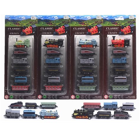 Shulemin 6 In 1 Diecast Steam Train Locomotive Pull India Ubuy