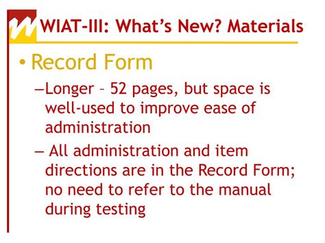 Ppt Introduction To The Wiat Iii Powerpoint Presentation Free