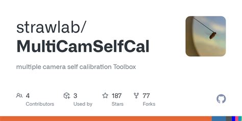 Github Strawlabmulticamselfcal Multiple Camera Self Calibration Toolbox