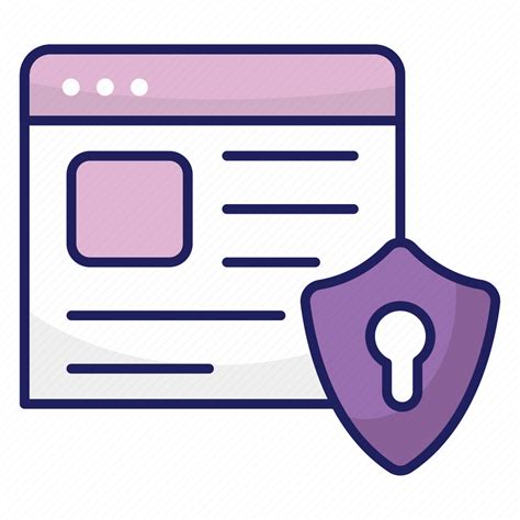 Web Security Protection Secure Website Safety Encrypted Icon