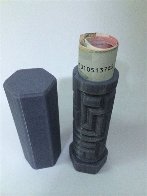 Labyrinth T Box 3d Printed Money Storage Puzzle