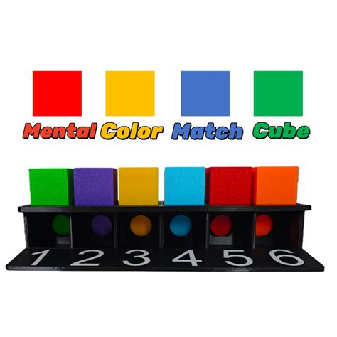 Mental Color Match Cube Mind Reading Color Prediction Magic Trick