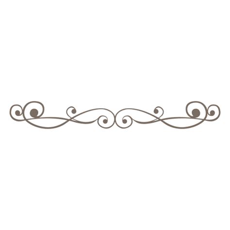 Decoração divisória linha ornamentada Baixar PNG SVG Transparente
