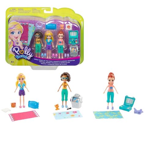 Conjunto Polly Pocket Kit Bonecas Festa Do Pijama Mattel Shopee Brasil