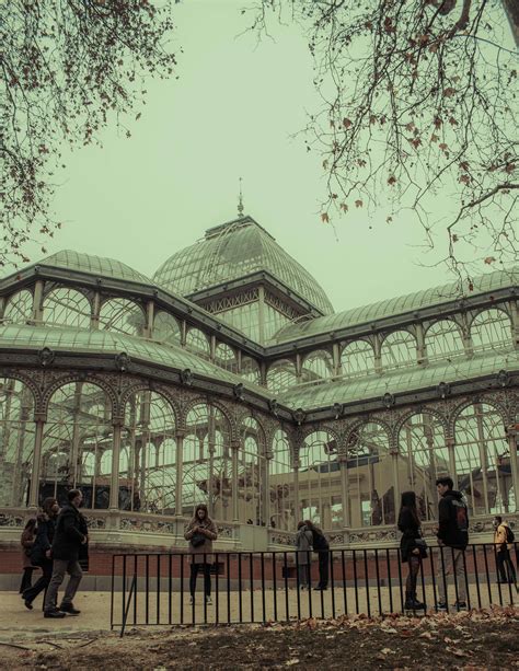 19 세기 건축 Palacio De Cristal 건물 외장 건축 세부 관광 명소 도시 공원 도시 풍경 랜드마크