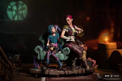 Vi And Jinx Gk Figure Arcane Statue Figure 16 Scale 124309 4ugk