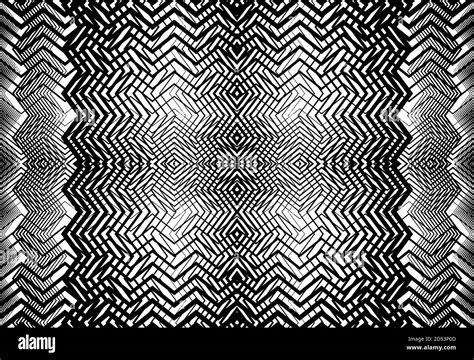 Repeatable And Tileable Grid Mesh Of Zig Zag Criss Cross And Wavy Interlace Intertwine And