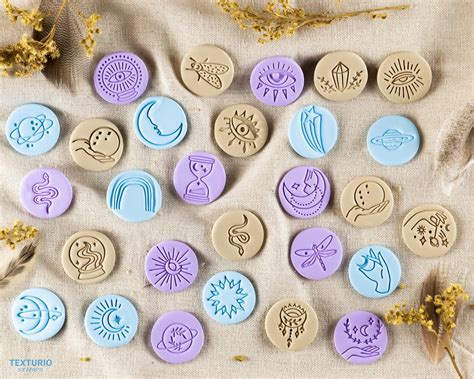 Boho Polymer Clay Stamp I Pottery Stamp I Polymer Clay Tools I Clay