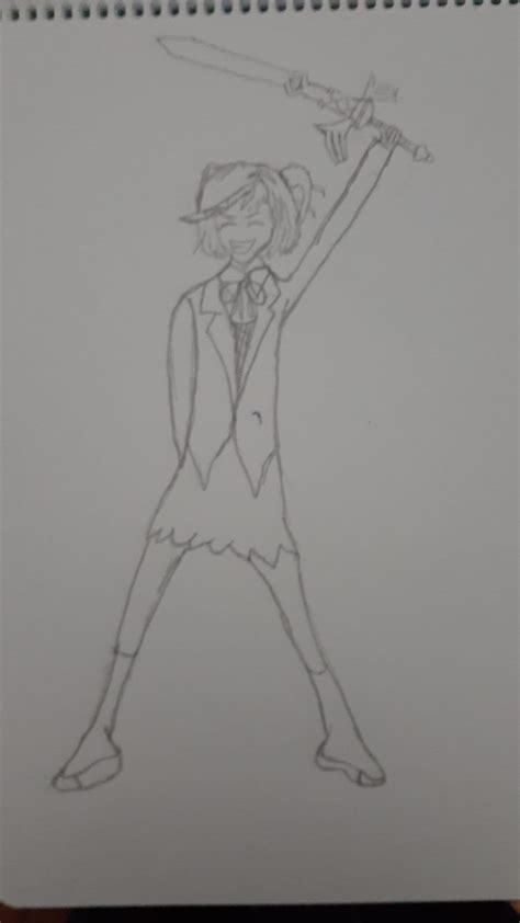 Someone Requested That I Draw Natsuki With The Master Sword So I Did