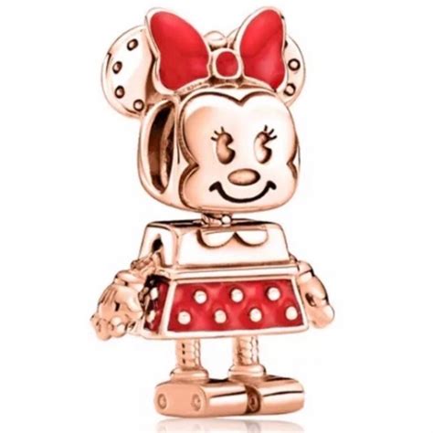 Minnie Mouse Jewelry Rose Gold Disney Minnie Mouse Bot Robot Charm Poshmark