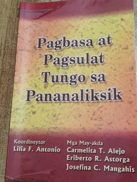 Pagbasa At Pagsulat Tungo Sa Pananaliksik Hobbies And Toys Books