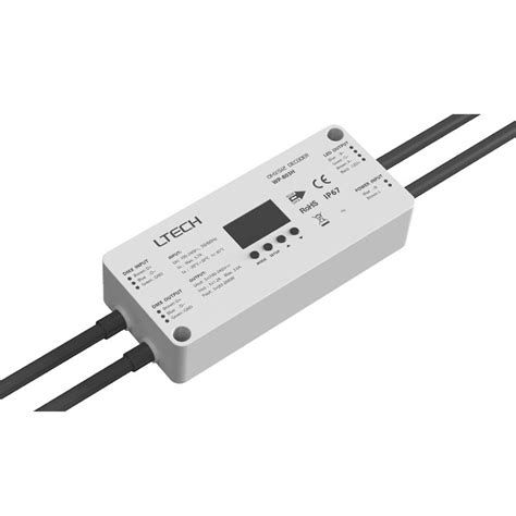LTECH Led DMX Decoder IP67 Waterproof RDM CV DMX512 100 240V High