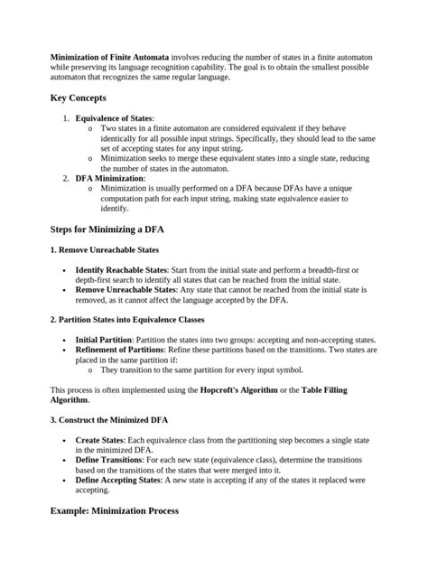 13minimization Of Automata Machines Pdf Automata Theory Models Of Computation