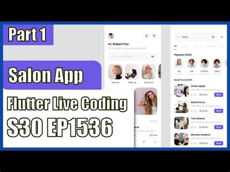 Flutter Flutter Live Coding Ep Salon App Part Youtube