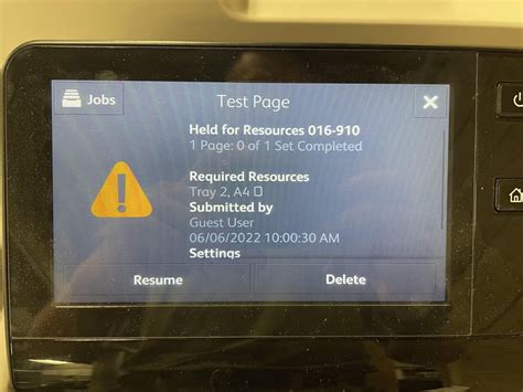 Xerox Error Code 016 910 New To This Office And The Printer Versalink 7030 Giving Me This