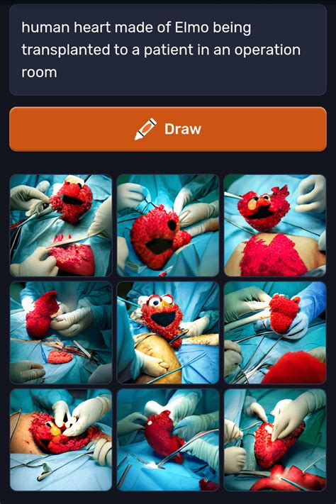 Heart Made Of Elmo Transplant Rdallemini