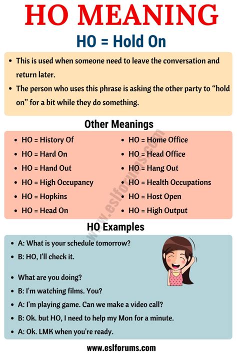 HO Meaning What Does HO Mean With Useful Examples ESL Forums