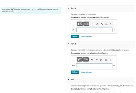Solved Part B Calculate The Molality Of The Solution Chegg Com