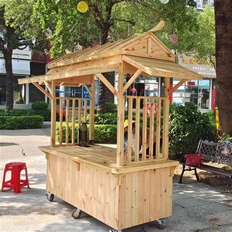 仿古日式小吃車防腐木售貨車移動燒鳥攤位車擺攤售賣餐車木制花車 蝦皮購物