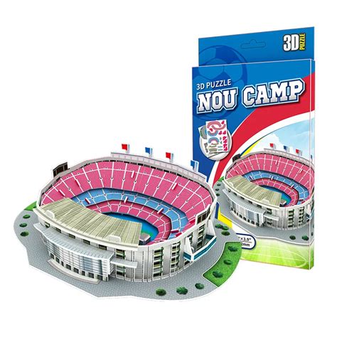 창의적인 Diy 3d 종이 퍼즐 축구 필드 스타디움 조립 모델 교육용 장난감 직소 퍼즐 어린이 팬 선물 Aliexpress