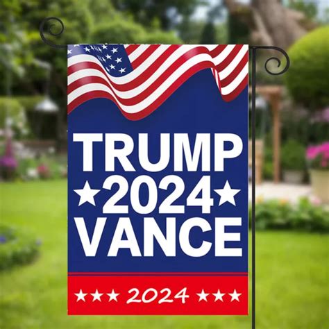 Trump Vance Flags Trump 2024 Garden Flags Outdoor Flags Yard Outdoor