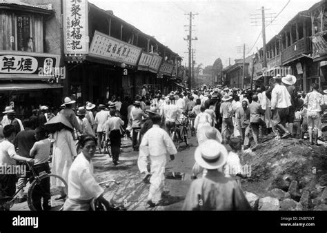 Street Scene In Seoul Korea July 5 1931 As Mob Began Attack On