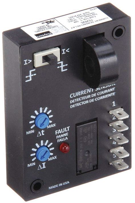Dayton Current Sensing Relay 5 To 50a 24vac Electronic Relays Industrial And Scientific