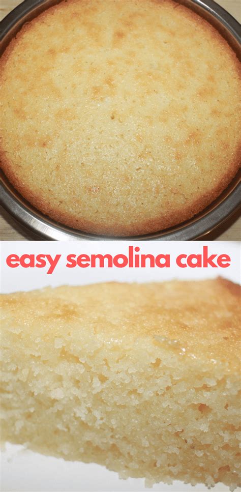 Semolina Yogurt Cake Using Semolina Flour Eggless Moist