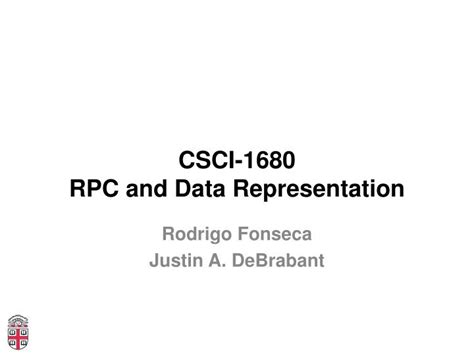 Ppt Csci 1680 Rpc And Data Representation Powerpoint Presentation Free Download Id3504292