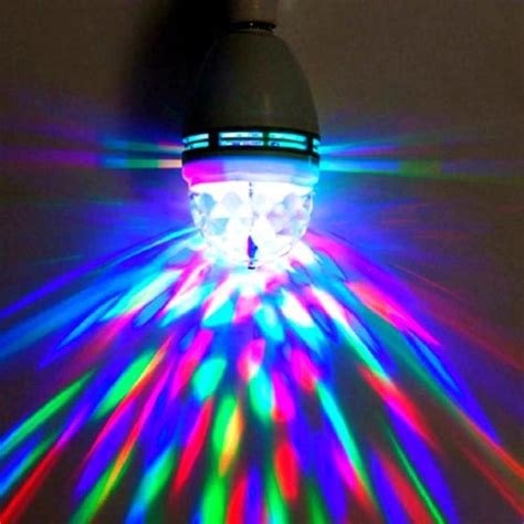 Lampada Led Giratoria Luz lampada De Festa Rgb Balada Bola Maluca Rgb Atacado RS Lâmpada
