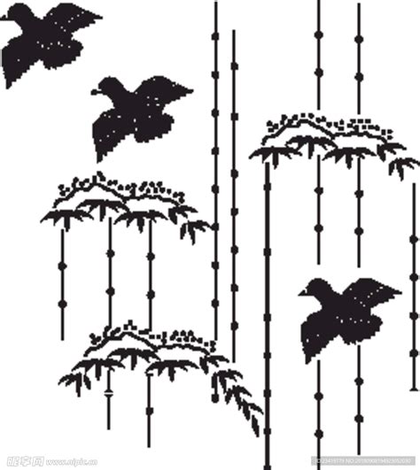 小鸟纹设计图 花边花纹 底纹边框 设计图库 昵图网nipic