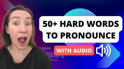Practice 50 HARD Words to Pronounce in English! - YouTube