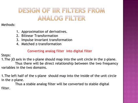 Filter Iir Digital Signal Processing Dsp Ppt Digital Audio Computer Software And